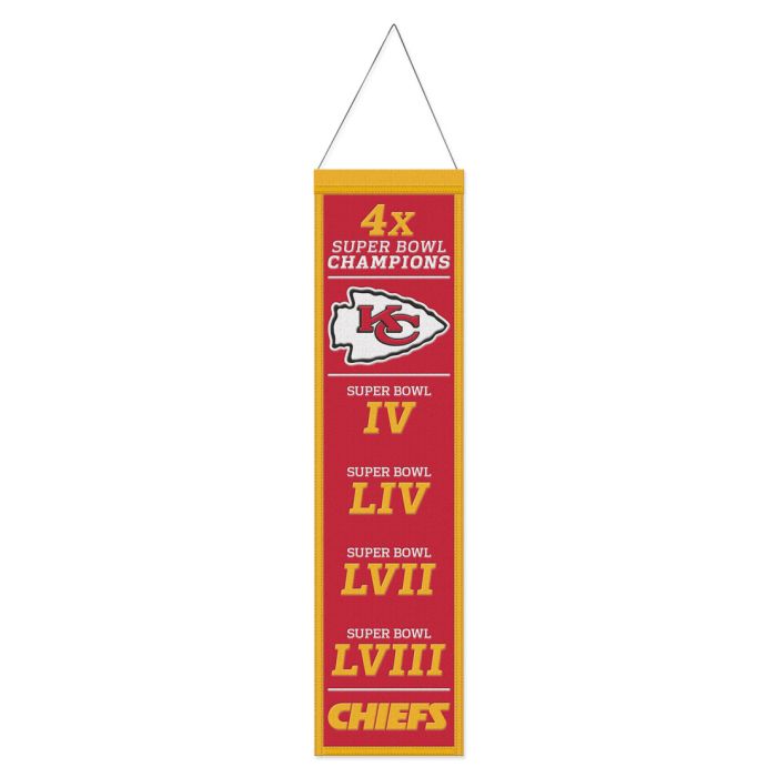 Wool SB Champions KC Chiefs Banner - All Nations Flag Co.